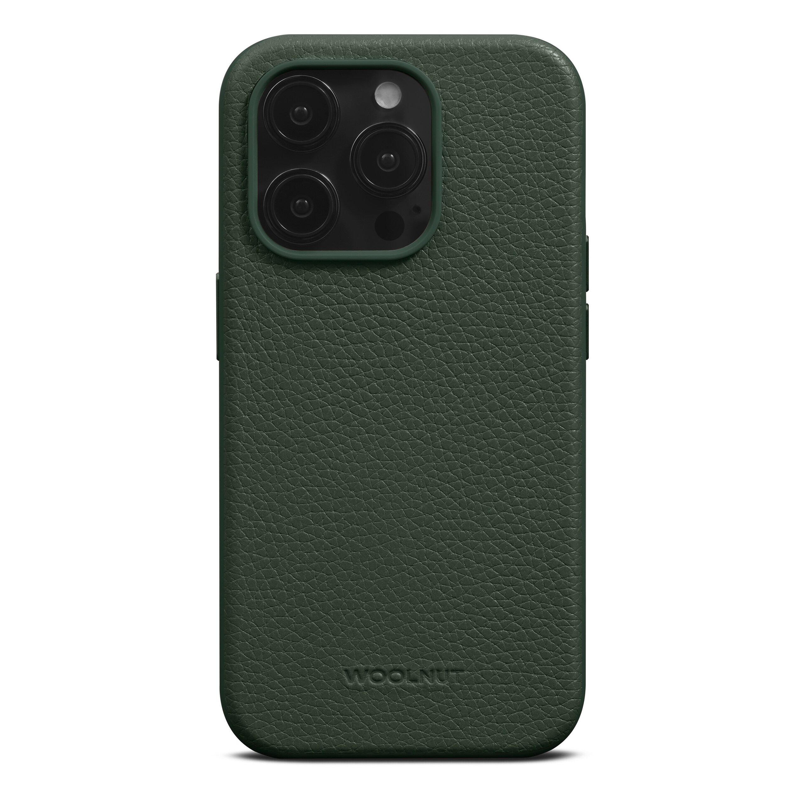 Woolnut iPhone 15 Pro Leather Case MagSafe Green